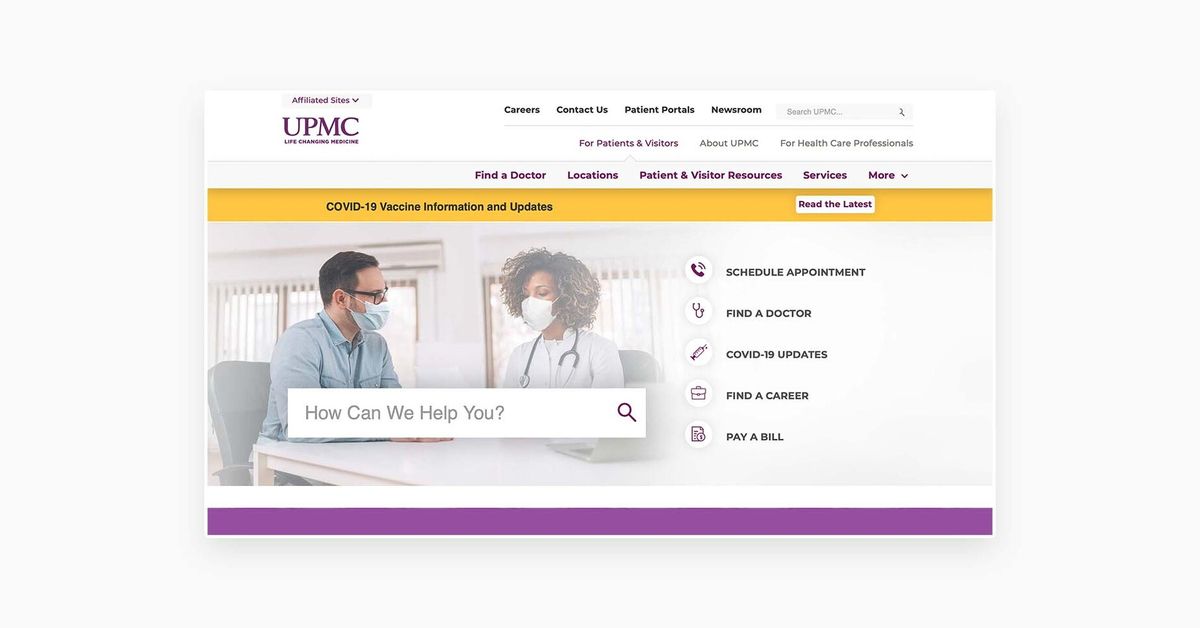 UPMC Improved the Patient Experience Through a Pandemic with Sitecore