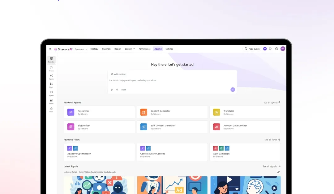 Agentic Studio centralizes AI-driven marketing operations | Sitecore